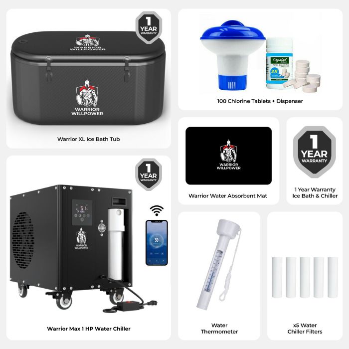Warrior Max 1 HP Smart Water Chiller + Heater Bundle – Warrior Willpower
